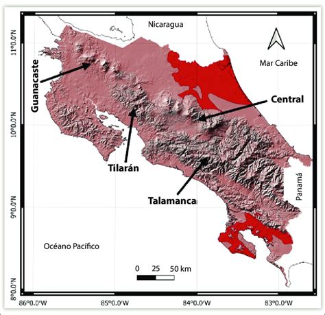 Generalidades De La Topografía De Costa Rica Y Sus Principales Cadenas