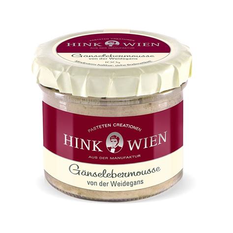 Hink Pasteten Gänselebermousse von der Weidegans 100g Österreich