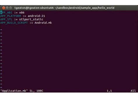 Building An Android Command Line Application Using The NDK Build Tools