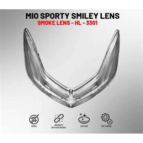 MIO SPORTY HEADLIGHT SMILEY LENS CLEAR FLASHER LENS FOR SPORTY