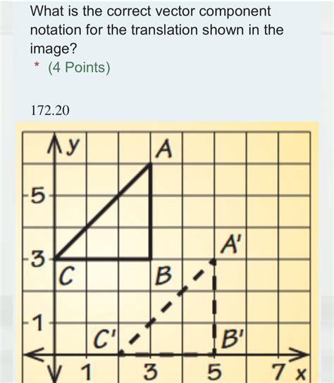 Solved What Is The Correct Vector Component Notation For The