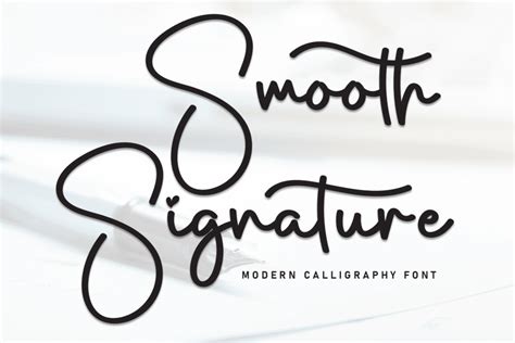 Smooth Signature Font 1001 Fonts