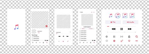 Premium Vector Apple Music Interface App Music App Interface Template