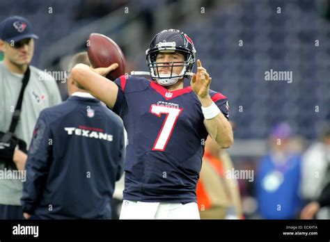 Houston Tx Usa 21st Dec 2014 Houston Texans Quarterback Case Keenum 7 Throws A Pass In