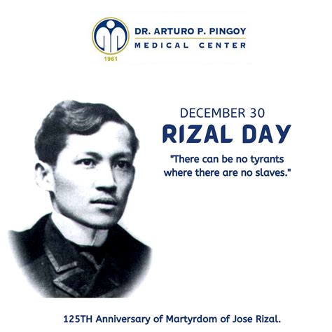 May Jose Rizals Dr Arturo P Pingoy Medical Center Facebook