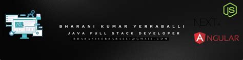 Bharani Kumar Yerraballi Java Full Stack Developer 4 Years