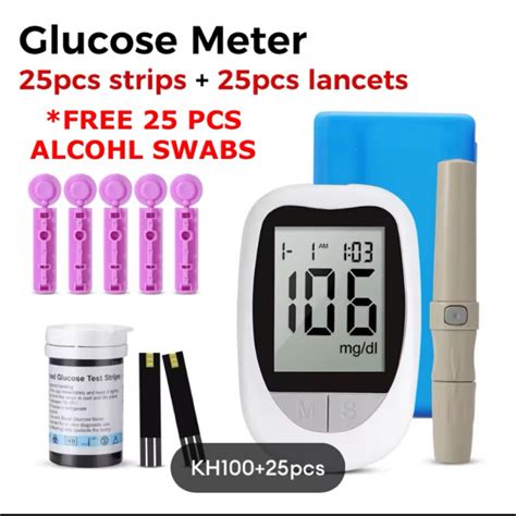 🔥 Kh Full Set 25 🔥 Glucometer Test Kits With Strips Glucose Meter