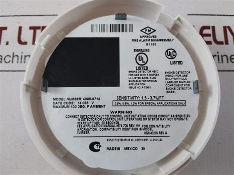 Simplex 4098 9714 Smoke Detector Aeliya Marine