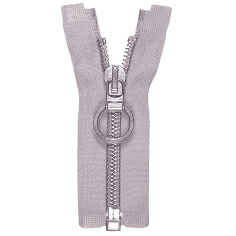 Fermeture éclair spirale non séparable cm argent Tissus Hemmers