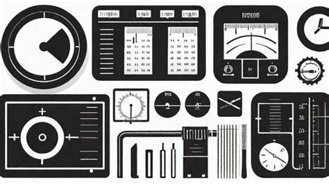 Instrumentos e métodos de medição de precisão Foto Premium