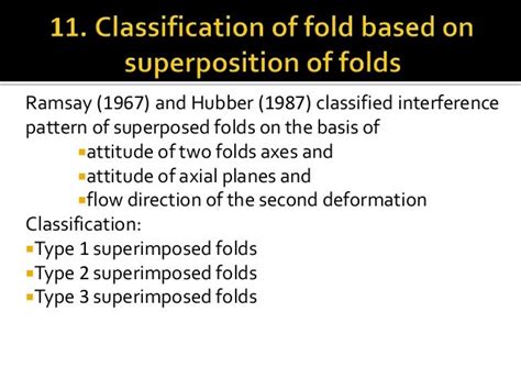 Fold And Its Classification