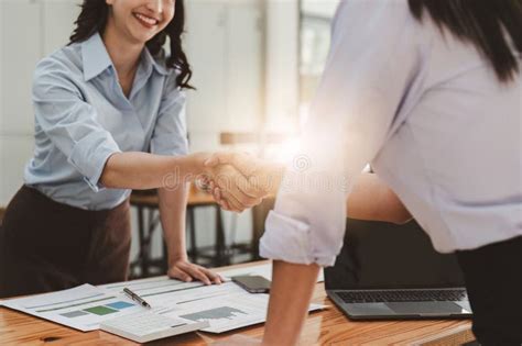 Business People Handshake. Successful Business Team Handshaking after Good Deal Stock Image ...