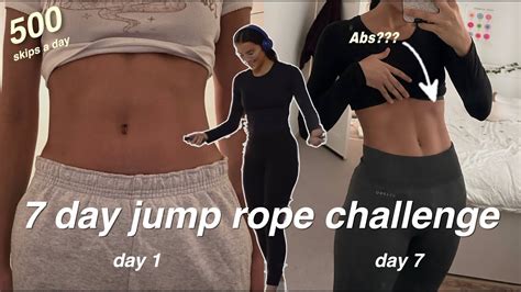 7 Day Jump Rope Challenge 500 Skips A Day Benefits Results Youtube