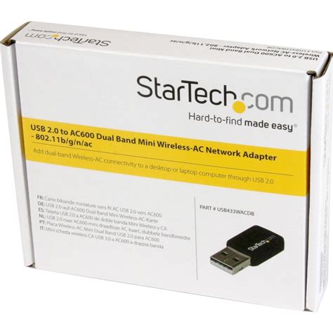 Startech Com Usb Ac Mini Dual Band Wireless Ac Network Adapter T R Ac Wifi