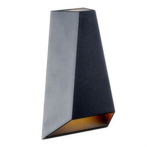 domus led smd aluminium wall lamp 2835smd ip65 6w d8 5xh17 cm