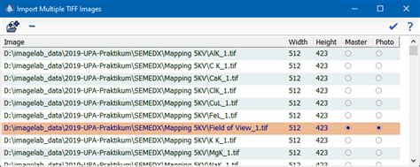 importing and tiff images