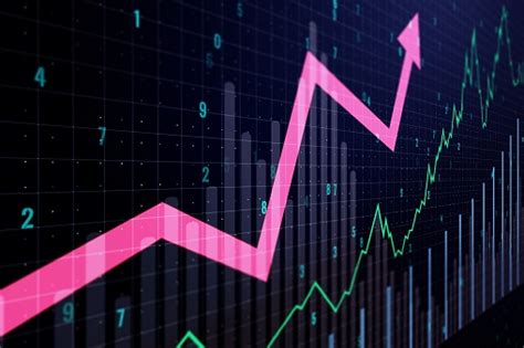 성장하는 화살표가 있는 추상 재무 그래프입니다 3d 렌더링 0명에 대한 스톡 사진 및 기타 이미지 0명 3차원 형태 개념 Istock