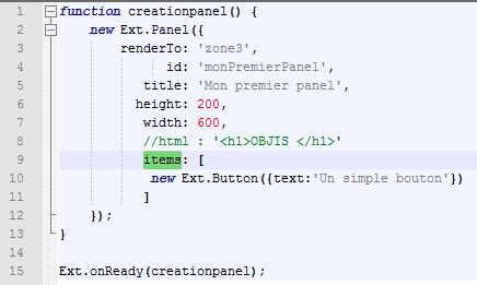 Tutoriel ExtJS N Comprendre Les Conteneurs ExtJS Objis Com