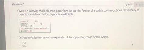solved save ans questions 1 points given the following