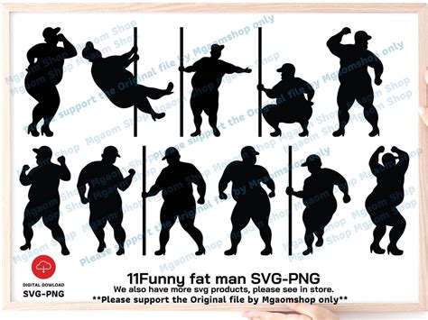 Funny Fat Man Svg Fat Man Dance Svg Fat Man Pole Dancing Funny