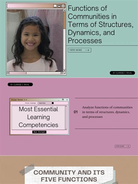 cesc q3w3 functions of communities in terms of structures dynamics and