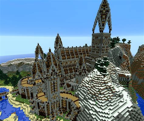 Minecraft Medieval Mountain Castle