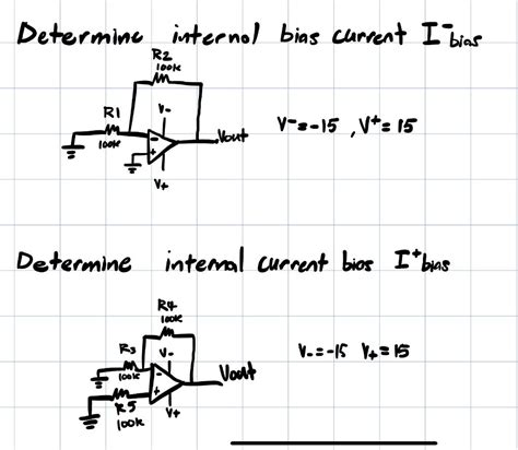 Solved Determine Internol Bias Current I Bias V 15 V 15 Chegg Com