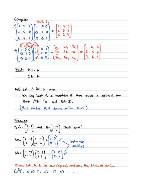36 Inversible Matrix Theorem Compute Hiiiii H Iiib 1 I Fat Ai A Ia A