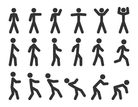 Human Stick Figure Vector Art Icons And Graphics For Free Download