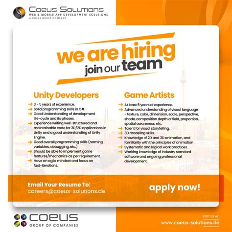 Coeus Solutions On Linkedin Coeus Jobs Lahore Softwareengineers Gamedevelopment Unity