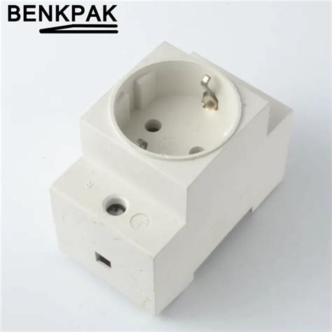 Eu Type 35mm Din Rail Mount Ac Power Ac30 Modular Socket 10 16a 250v Ac