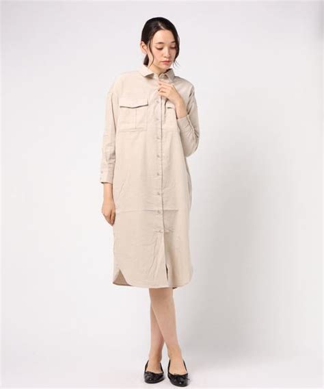 Yecca Vecca（イェッカヴェッカ）の「・ポケットコーデュロイシャツワンピース＊（ワンピース）」 Wear