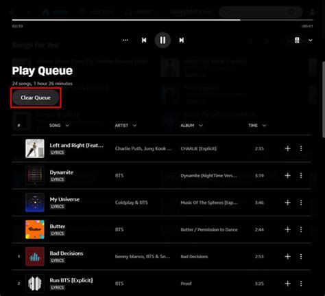 How To Customize Play Queue On Amazon Music