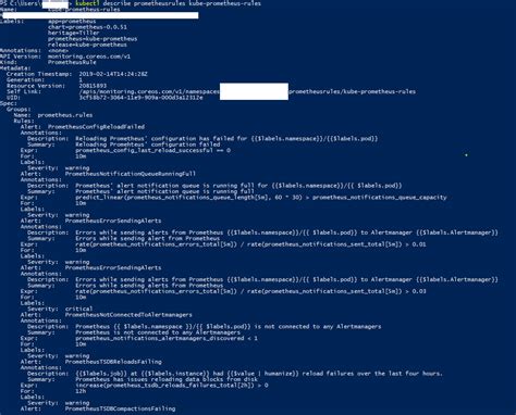Correct Way To Update Rules And Configuration For A Prometheus Installation On A Kubernetes