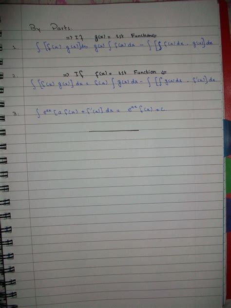 Derivative And Integeration Formulas Pdf