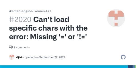 Cant Load Specific Chars With The Error Missing Or · Issue