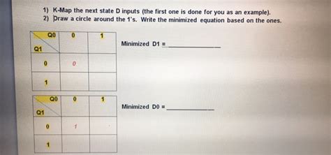 solved part 1 state machine synthesis mapping next states