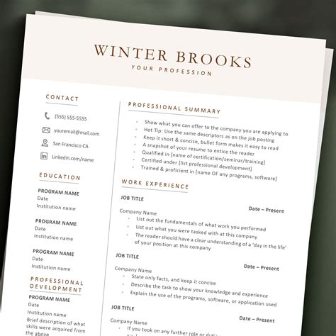 Resume Google Doc Cv Google Docs Cv Template Word CV Templat CV Creative Professional