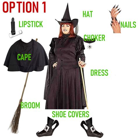 Womens Halloween Costume Classic Witch Costume 7 Piece Bundle Etsy
