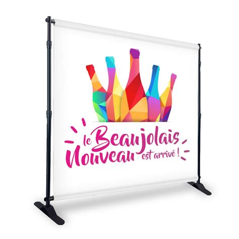 Photocall En Textile Tendu Avec Structure Aluminium Pas Cher BIKOM