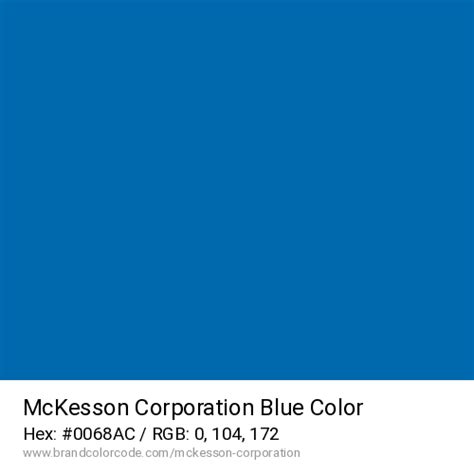 Mckesson Corporation Brand Color Codes
