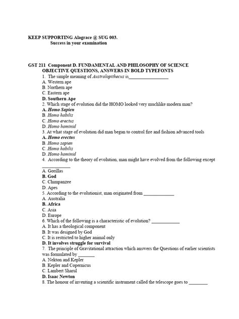 Gst 211 Ques And Ans By Kay Boss 1 Pdf Natural Environment