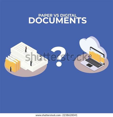 Paper Vs Digital Over 394 Royalty Free Licensable Stock Illustrations And Drawings Shutterstock