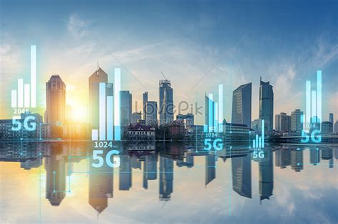 5g 인터넷 기술 도시 배경 사진 및 창의적인 일러스트 무료 다운로드 Lovepik