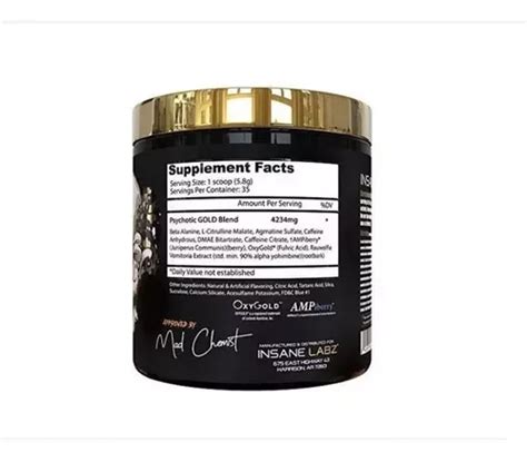 Insane Labz Psychotic Gold 35se Cuotas Sin Interés