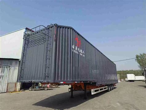 3 Axle Standard Box Semi Trailers Grain Transportation Bulk Cargo