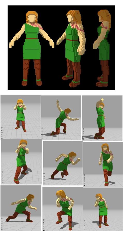 animated voxel rita magica voxel mixamo r voxel
