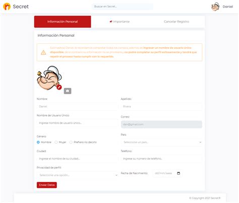 Github Danielrivera Redsocialsecret Sistema Red Social