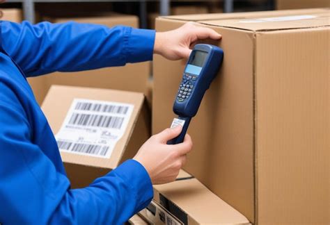 A Man Scane Baar Code On Cotton Of Leeguge Premium Ai Generated Image