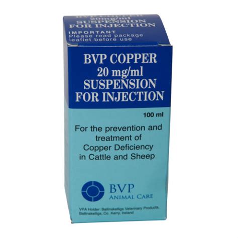 Copper Deficiency Cattle Sheep Copper Injection Gibsons Online